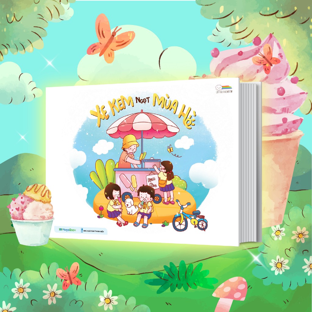 สมุดระบายสีรถบรรทุกไอศกรีมหวานฤดูร้อน - Megabooks | Shopee Thailand