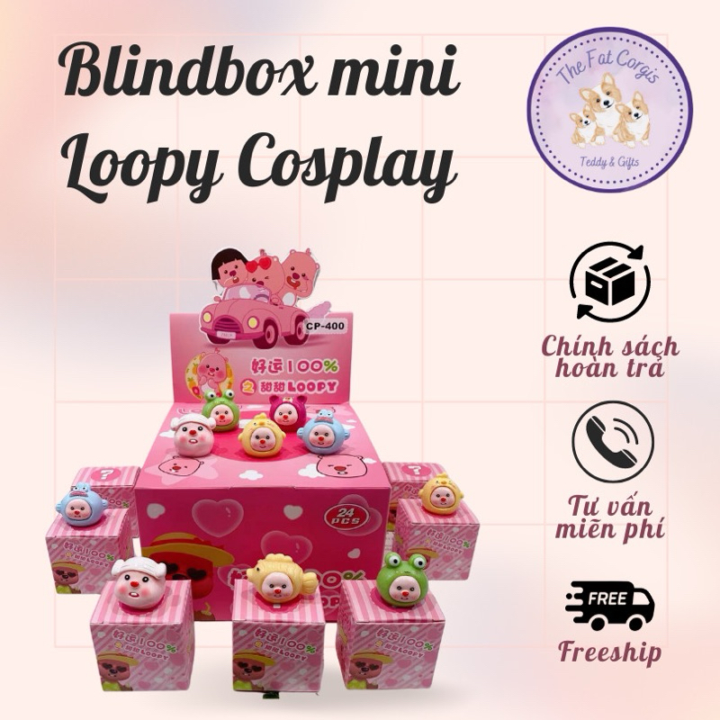 (1 Odd box) Blindbox blind box โมเดลมินิตัวละครตกแต่ง Loopy | Shopee ...