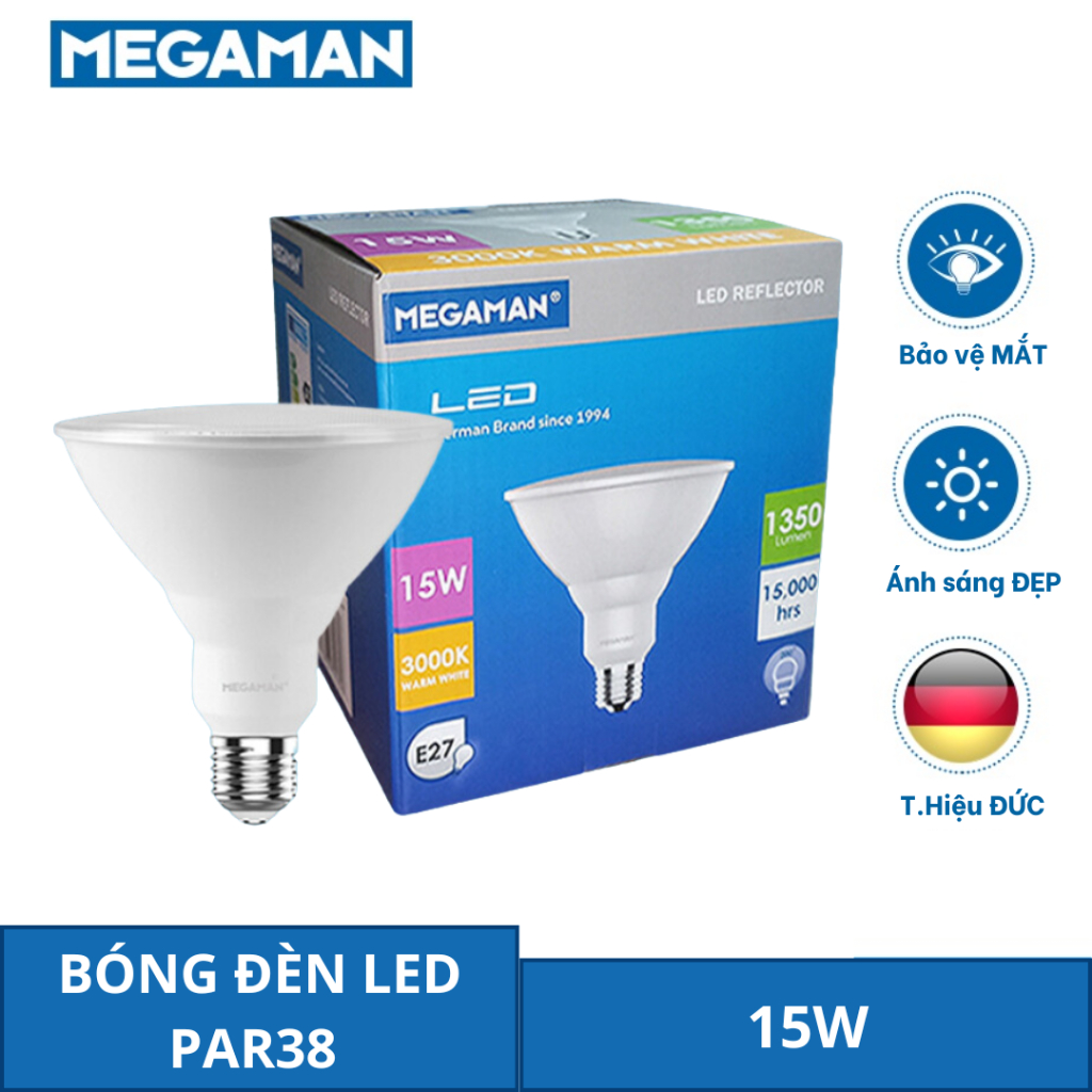 ของแท้เยอรมนี - 15W Spot Lamp MEGAMAN หลอดไฟ Led PAR38 | Shopee Thailand