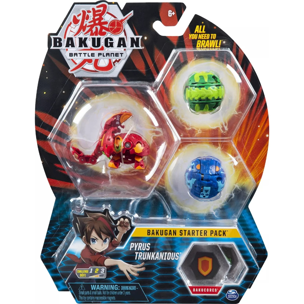 ชุดสุ่ม 3 การ์ด Mac Bakugan พร้อมการ์ด Bakugan และการ์ดแกนหกเหลี่ยม ...