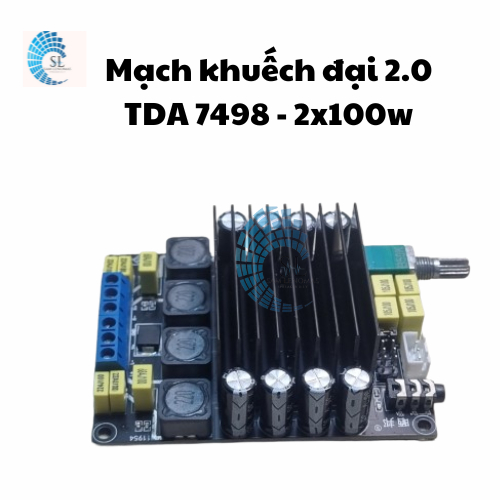 ( Tda7498 ) วงจรขยายเสียง 2.0 - TDA7498 ver.2 - DC12-36V 2*100W แหล่งพลังงาน - SL ส่วนประกอบ DIY ...