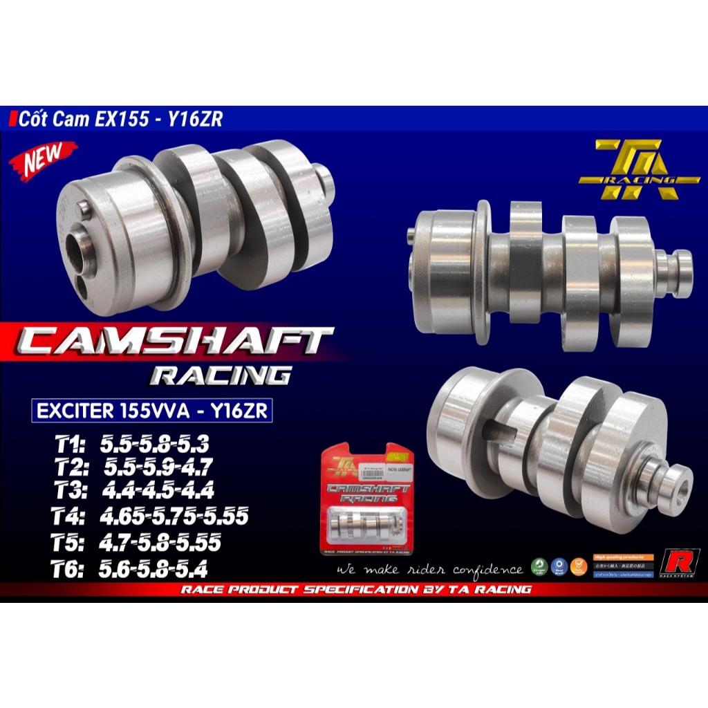 เพลาลูกเบี้ยวสําหรับ EXCITER 155 Y16ZR R15V3 XSR155 SNIPER155 - [TA ...