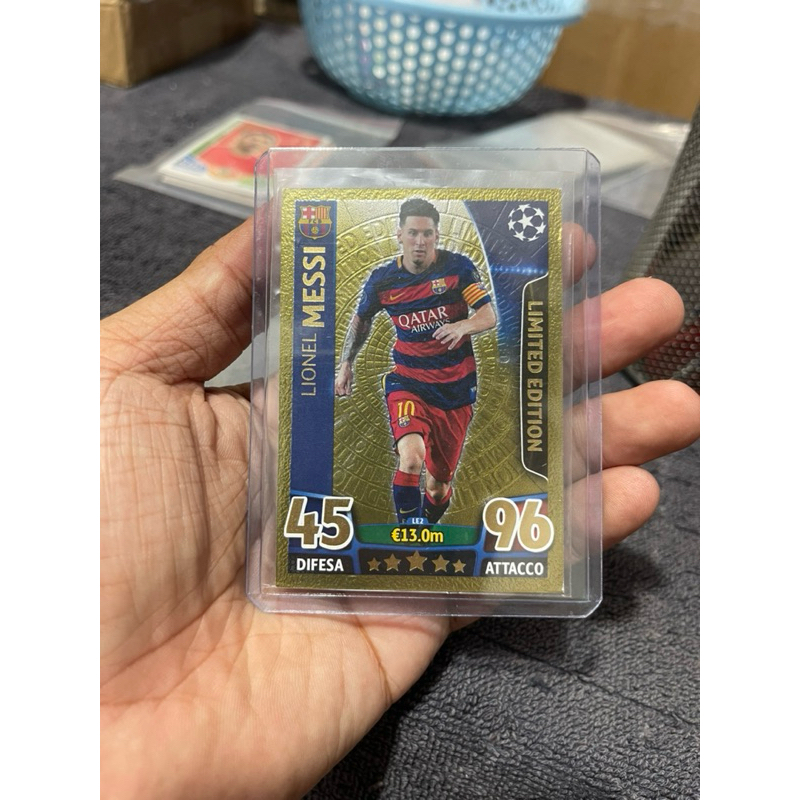 Topps Match Attax Champions League 2015/16 15/16 Messi Gold Limited (หา ...