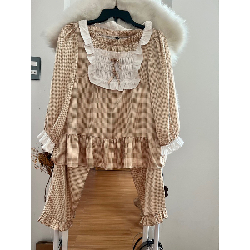 (READY Shipping) ชุดผ้าไหมแท้ NORKS ใส่อยู่บ้านเท่ๆเนียนสุดๆ | Shopee ...