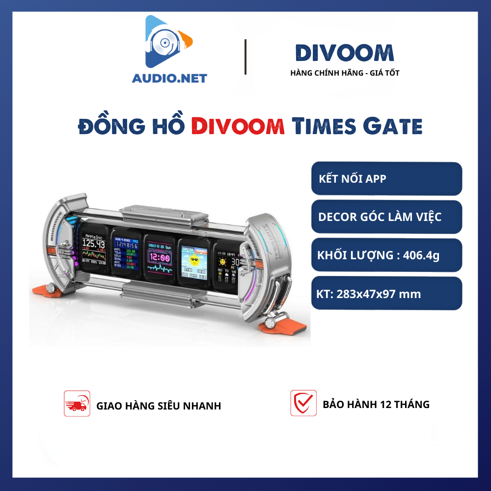 Divoom Time Gate Custom Screen 5 Screen, นาฬิกาตกแต่ง Times Gate ...