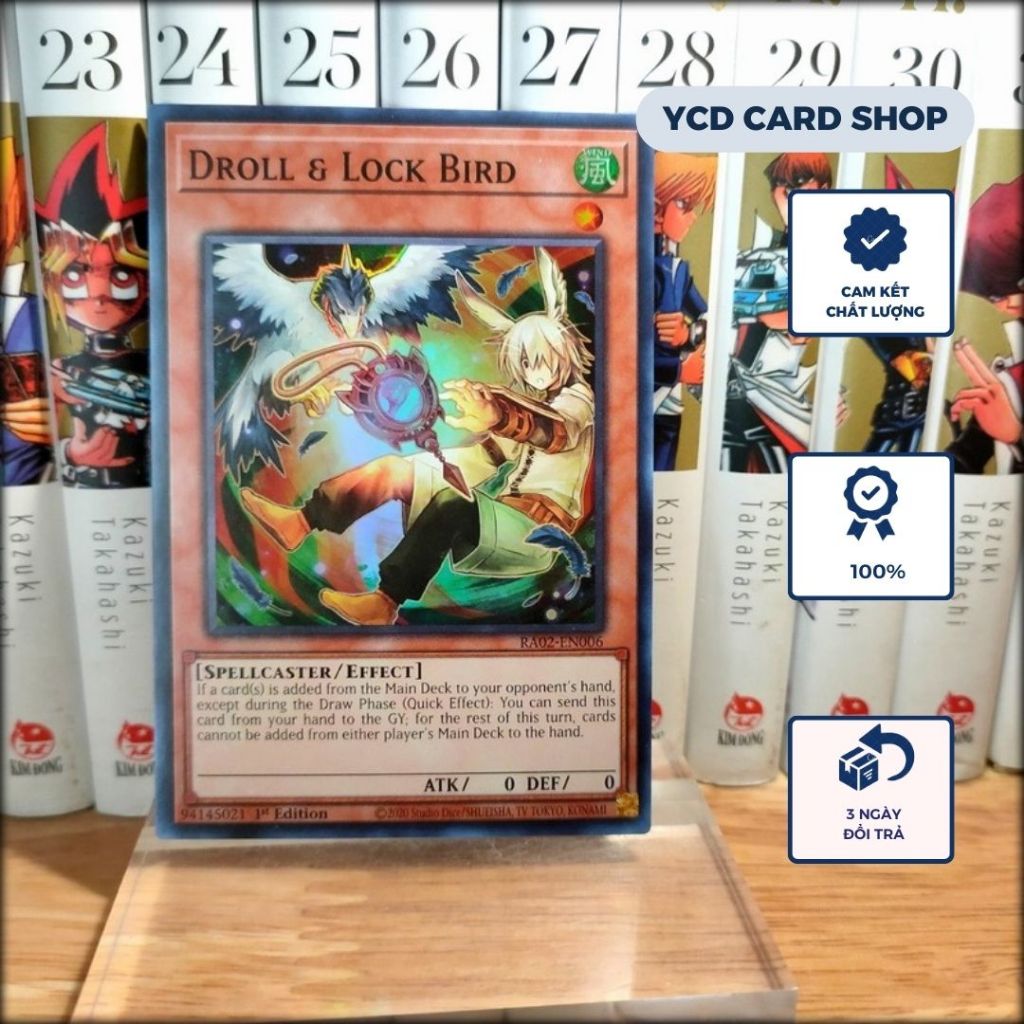 [YCDcardgame] การ์ด Yugioh ของแท้ Droll & Lock Bird (ศิลปะสลับ) | Shopee Thailand