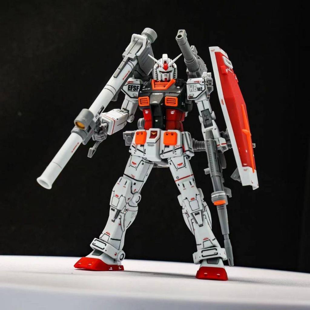 กันดั้ม HG GTO 026 RX-78-2 Thunder Color The Origin Fighter พร้อมฐานรูป ...