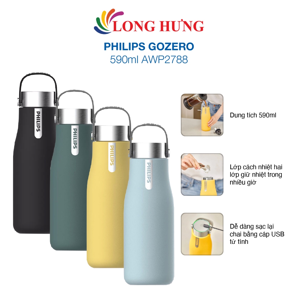 Philips 590ml AWP2788 กระติกน้ําร้อน UV - สินค้าของแท้ | Shopee Thailand