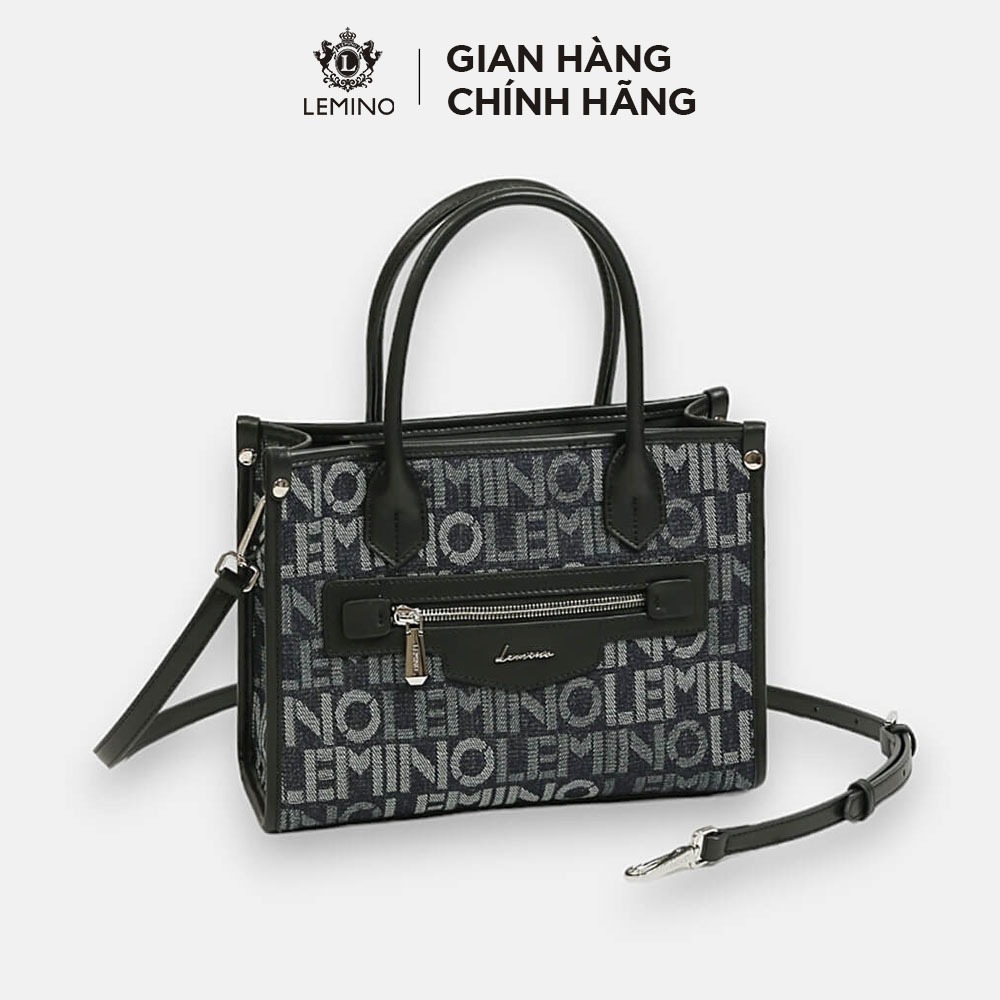 Lemino Monogram Denim LE28007 กระเป๋าถือผู้หญิง | Shopee Thailand