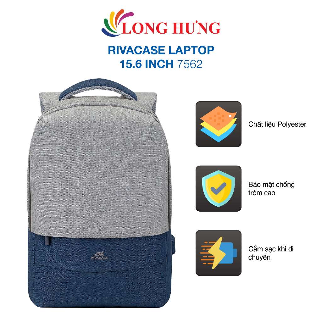 Rivacase Laptop Backpack 15.6 นิ้ว 7562 - สินค้าของแท้ | Shopee Thailand