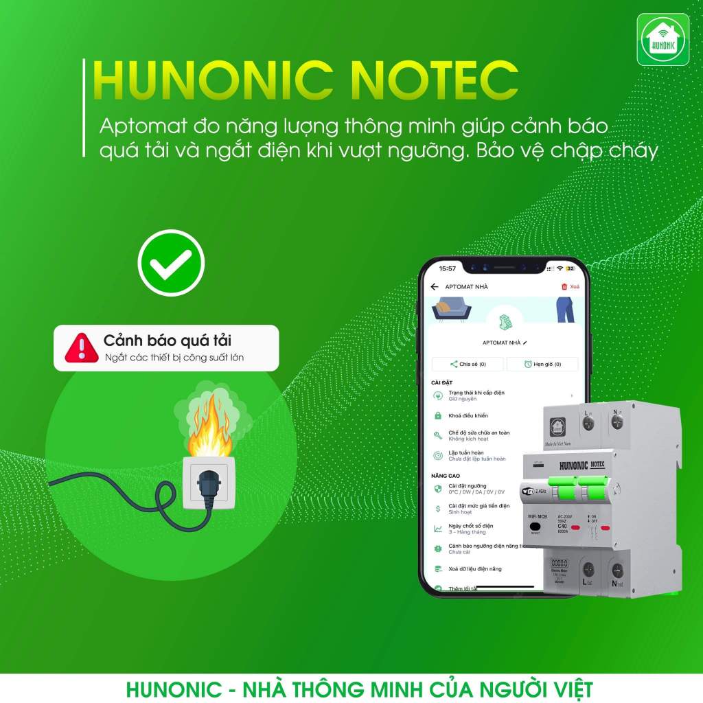 ไฟหน้าฟรี - การวัดค่าพลังงานของ Aptomatmat Hunonic Notec Monitor การ ...