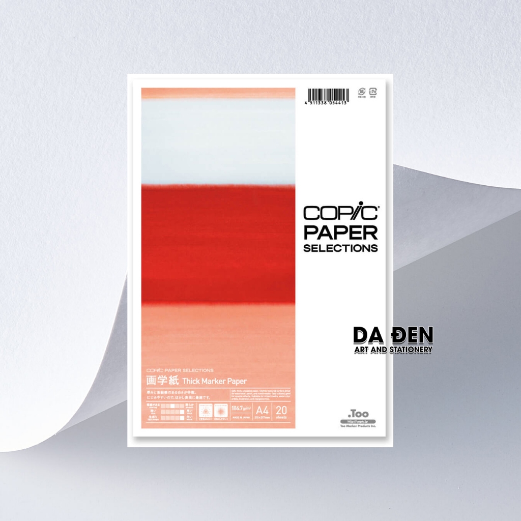 [Black Skin] Copic Marker Paper 186.7gsm A4 20 แผ่นหนา Marker Paper ...
