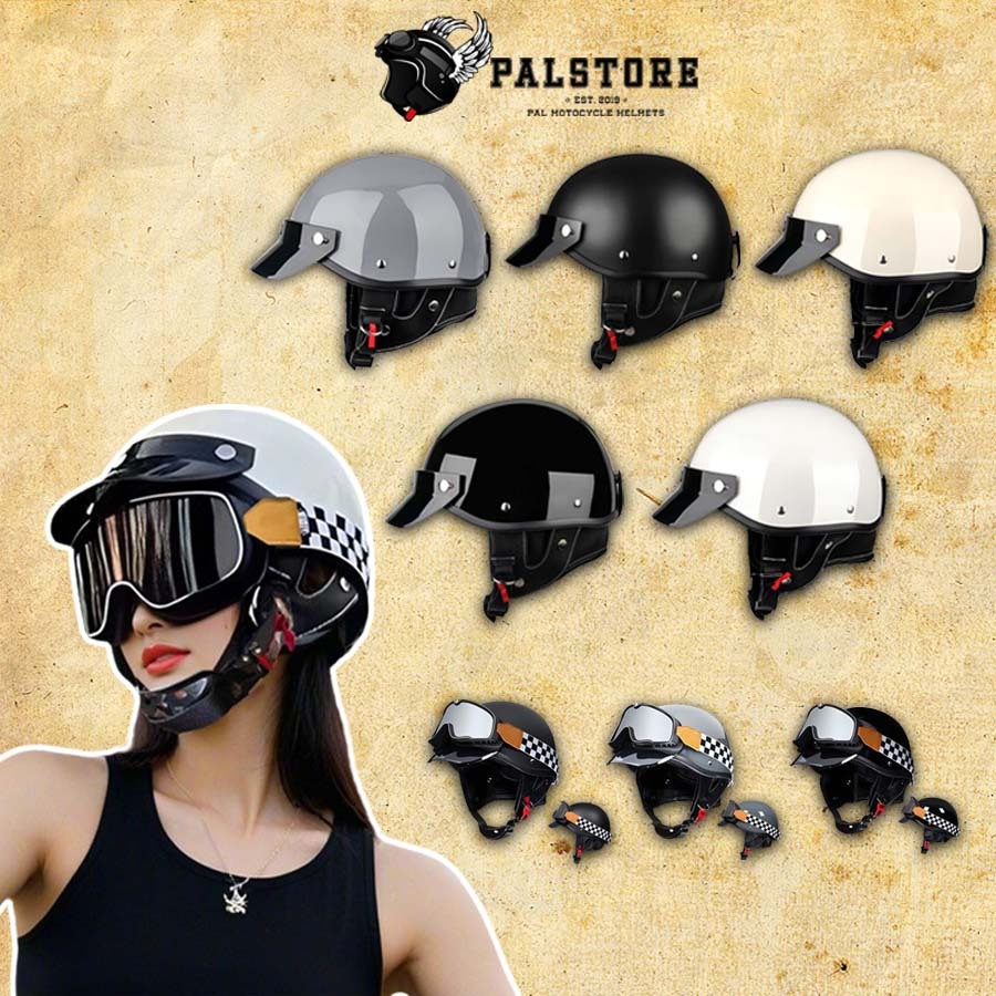 Napoli N179 หมวกกันน็อคสไตล์ญี่ปุ่นย้อนยุค - | Shopee Thailand