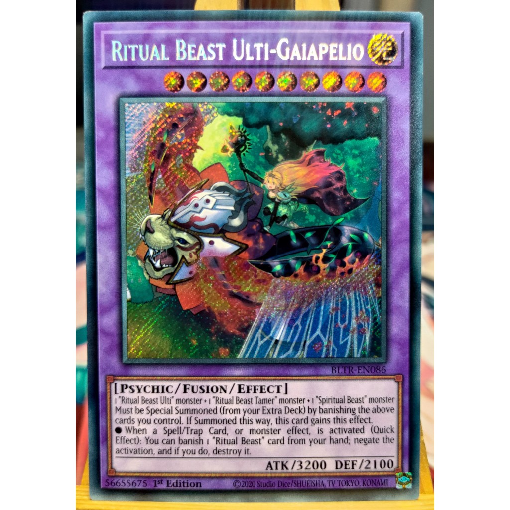 [KW2 Yugioh] [EN-UK] [Wifu] Ritual Beast Ulti-Gaiapelio Card - BLTR-EN086 - Secret Rare 1st ...