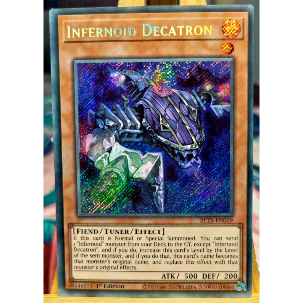[KW2 Yugioh] [EN-UK] การ์ด Decatron Infernoid - BLTR-EN069 - Secret Rare 1st Edition | Shopee ...
