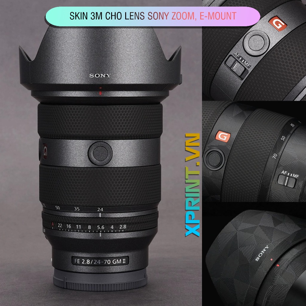 สติ๊กเกอร์เลนส์ 3M Skin สําหรับเลนส์ Sony E-mount, Sony 24-70, 16-35 ...