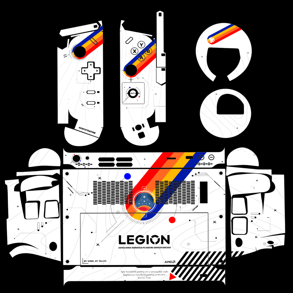 Lenovo Legion Go sticker Skin รุ่น Starfield พื้นหลังสีขาว (ฟิล์ม 3M ...