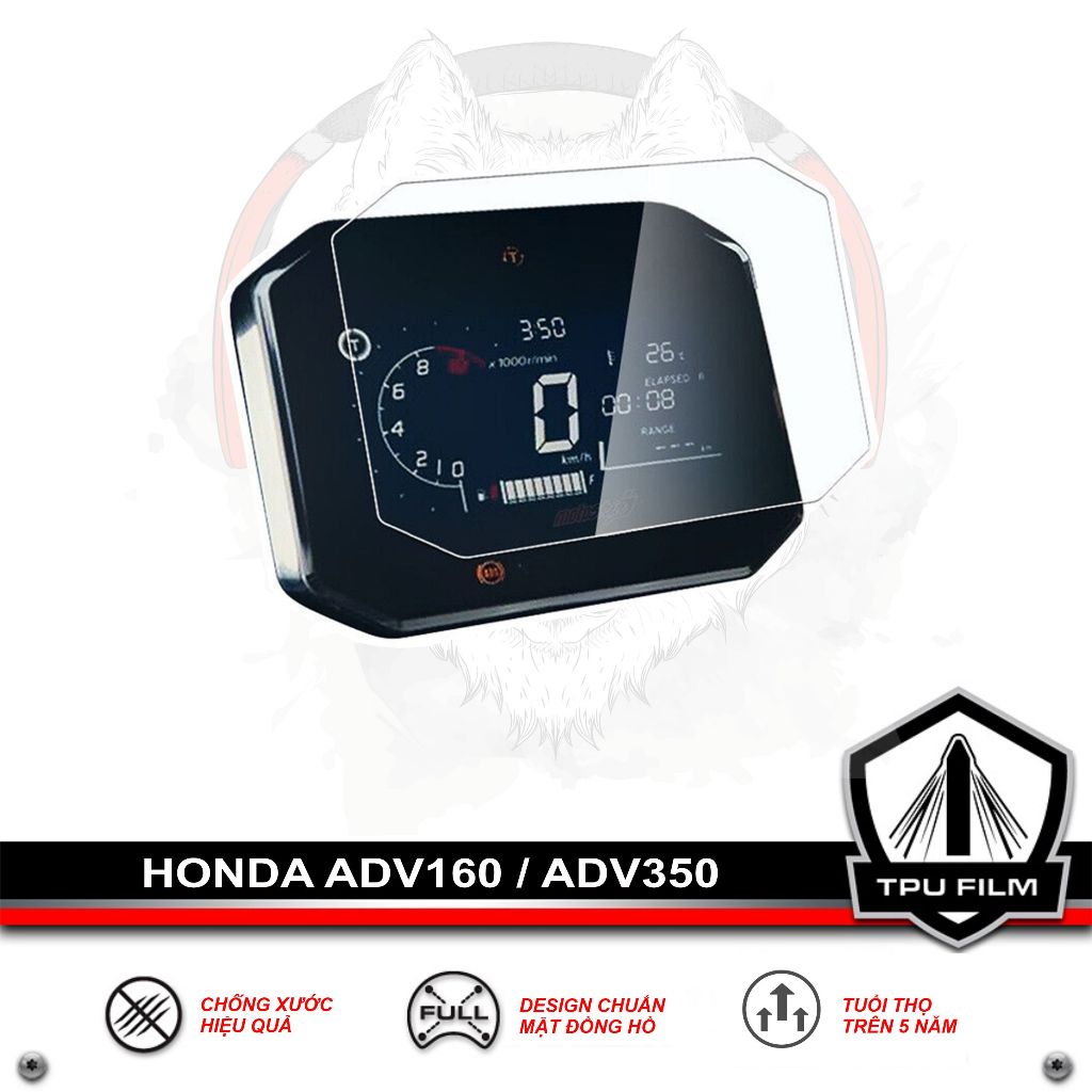สติ๊กเกอร์ Ppf TPU ปกป้องแผงหน้าปัด HONDA ADV 160 ADV 350 - ADV160 ...
