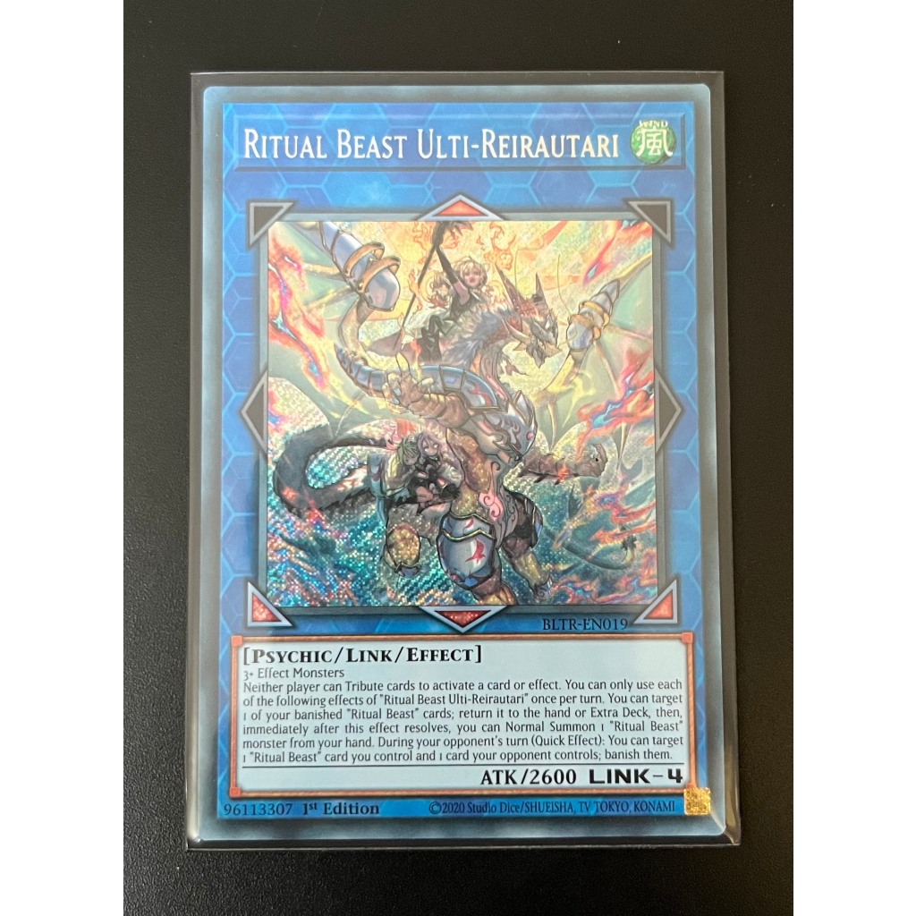 YMS - [การ์ด Yugioh] - [TCG-UK] - BLTR-EN019 - Ritual Beast Ulti-Reirautari - Secret Rare 1st ...