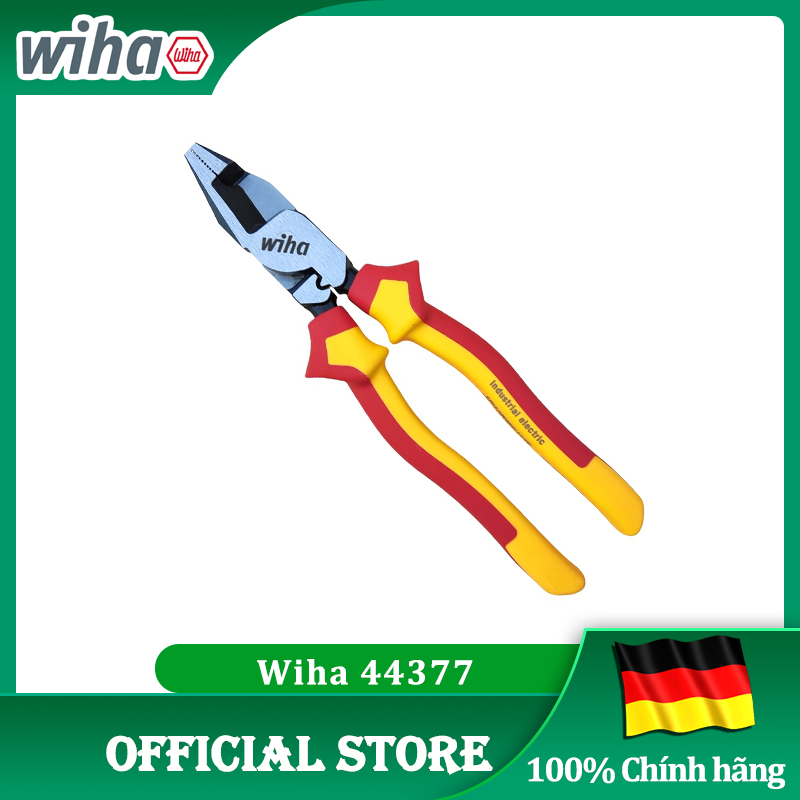 Crosscut Lineman Pliers 220mm Insulated 1000 Volt Wiha 44377 [เยอรมัน ...