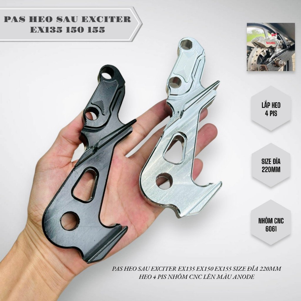 หางหมูหลัง EXCITER 150-155, หมู 4pis, แผ่นดิสก์แอโนดอลูมิเนียม cnc 220 ...