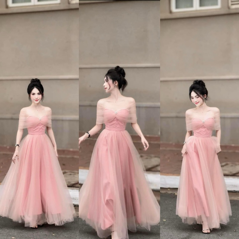 Super BEAUTIFUL PINK PRINCESS PARTY DRESS | Shopee Thailand