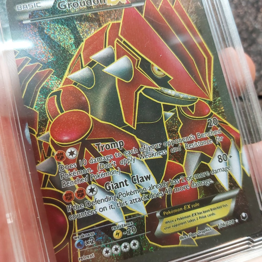 การ์ดโปเกมอน Groudon EX 106 Pokemon Dark Explorers Full Secret Foil ...