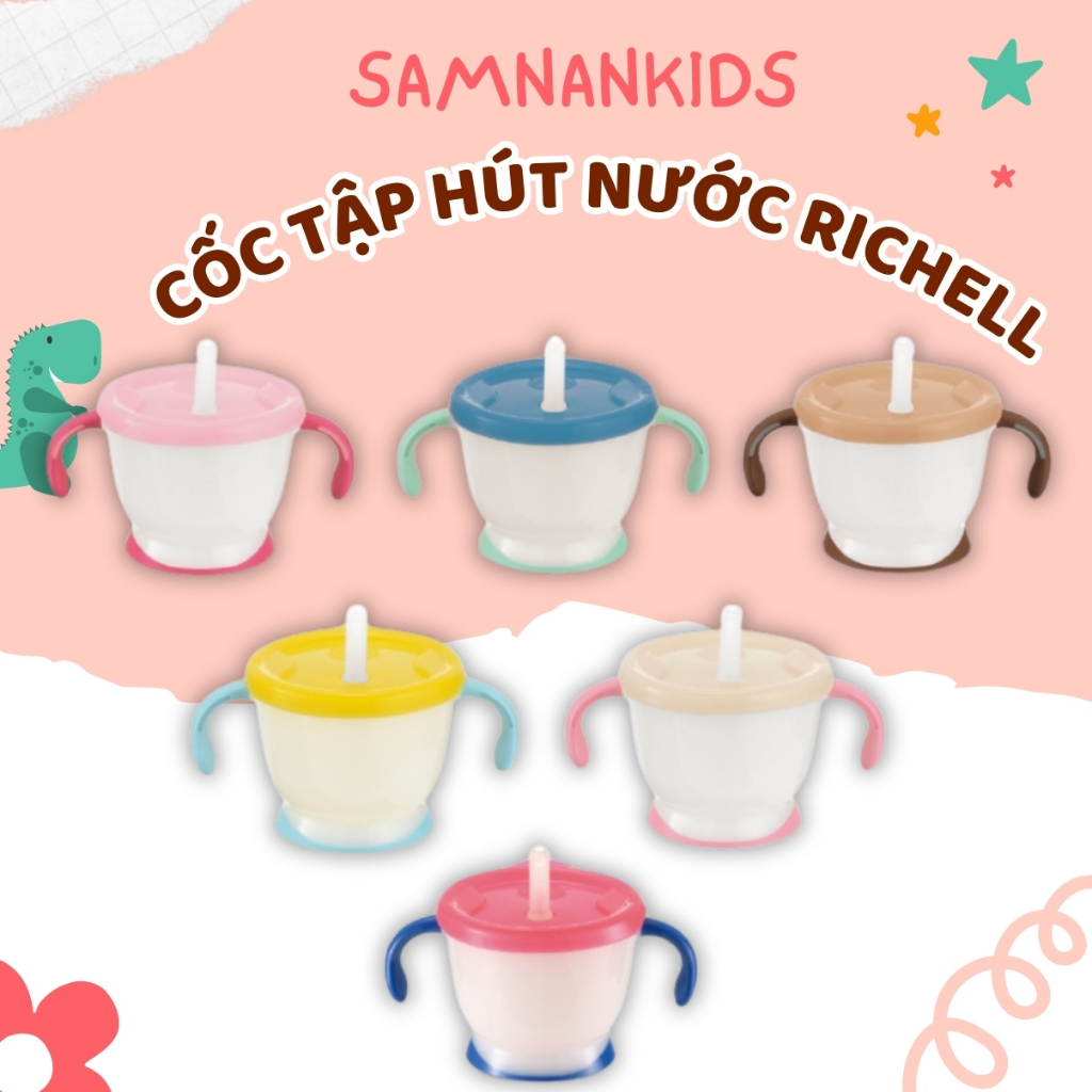 Richell Japan AQ ถ้วยดูดและดื่ม 3 ขั้นตอน รุ่นเอเชีย | Shopee Thailand