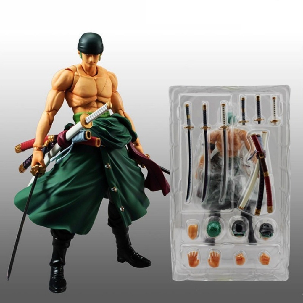 โมเดลระดับไฮเอนด์ Figma Roronoa Zoro SHF Full Match 18cm - โมเดลวันพีซ ...