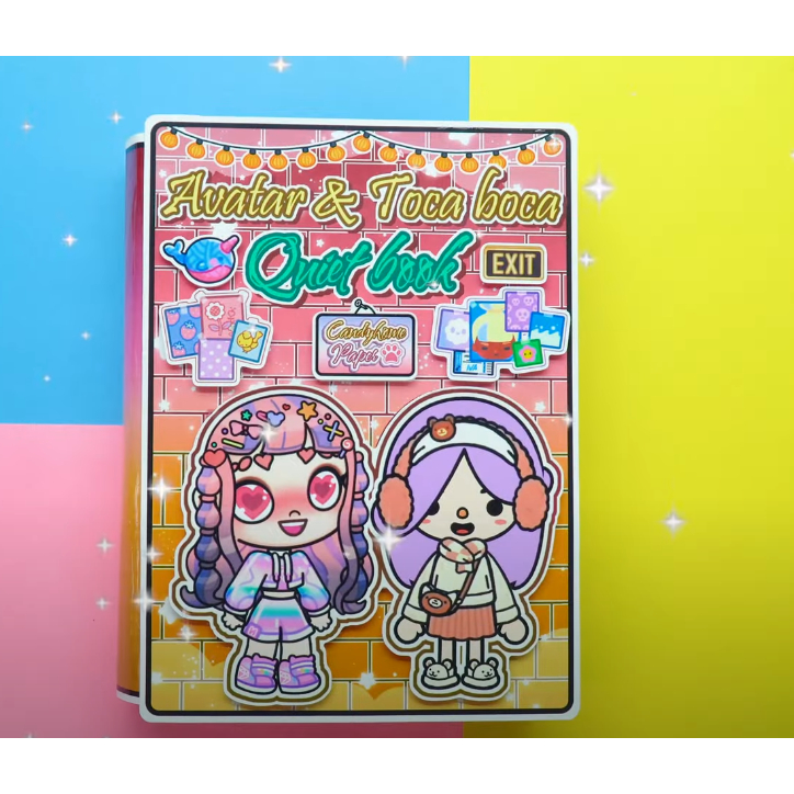 Avatar World Pazu vs Toca Boca Quiet Book Paper Doll- Happyfunny ...