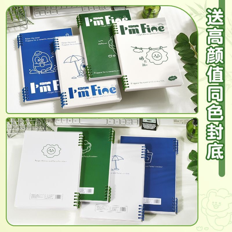 คู่มือ A5, B5 120 หน้า I Fine Removement การ์ตูนน่ารัก Bowel | Shopee ...
