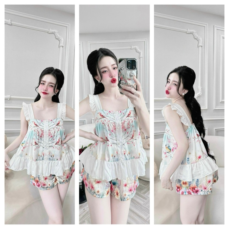 ชุดนอนปีกนางฟ้าผ้าไหมพิมพ์ลายละตินพร้อมกระเป๋าขนาดกลาง 40-65Kg | Shopee Thailand