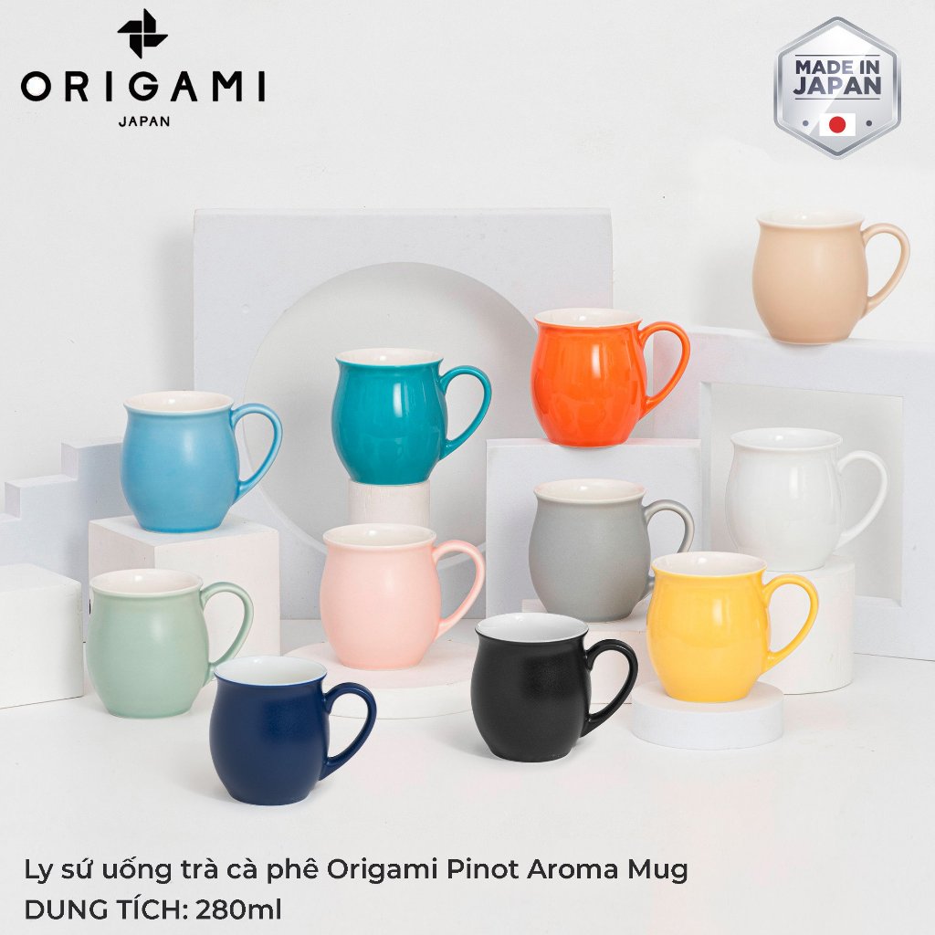 [Origami Japan] Volcano Ceramic Coffee Tea Cup Origami Pinot Aroma Mug ...