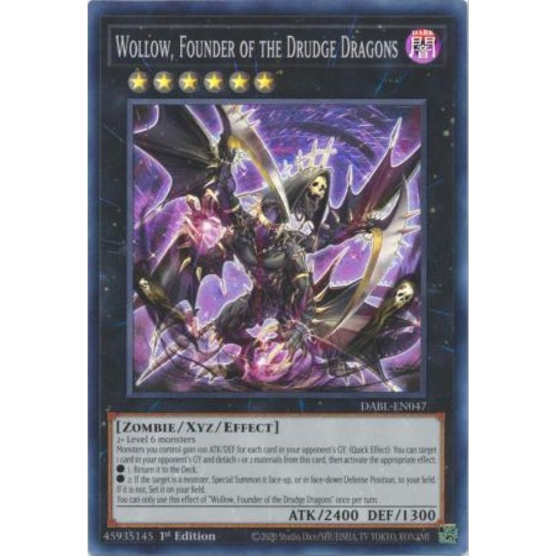 การ์ด Yugioh TCG: Wallow, ผู้ก่อตั้งของมังกร Drudge - DABL-EN047 - รุ่น ...
