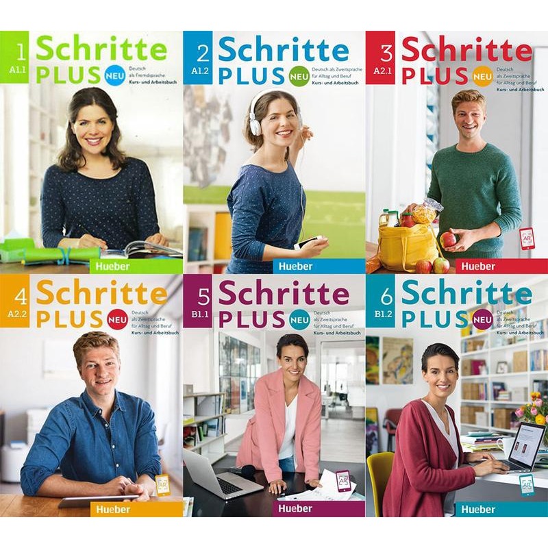หน งส อ เยอรม น Schritte Plus Neu A1a2 B1 Kurs Und Arbeitsbuch