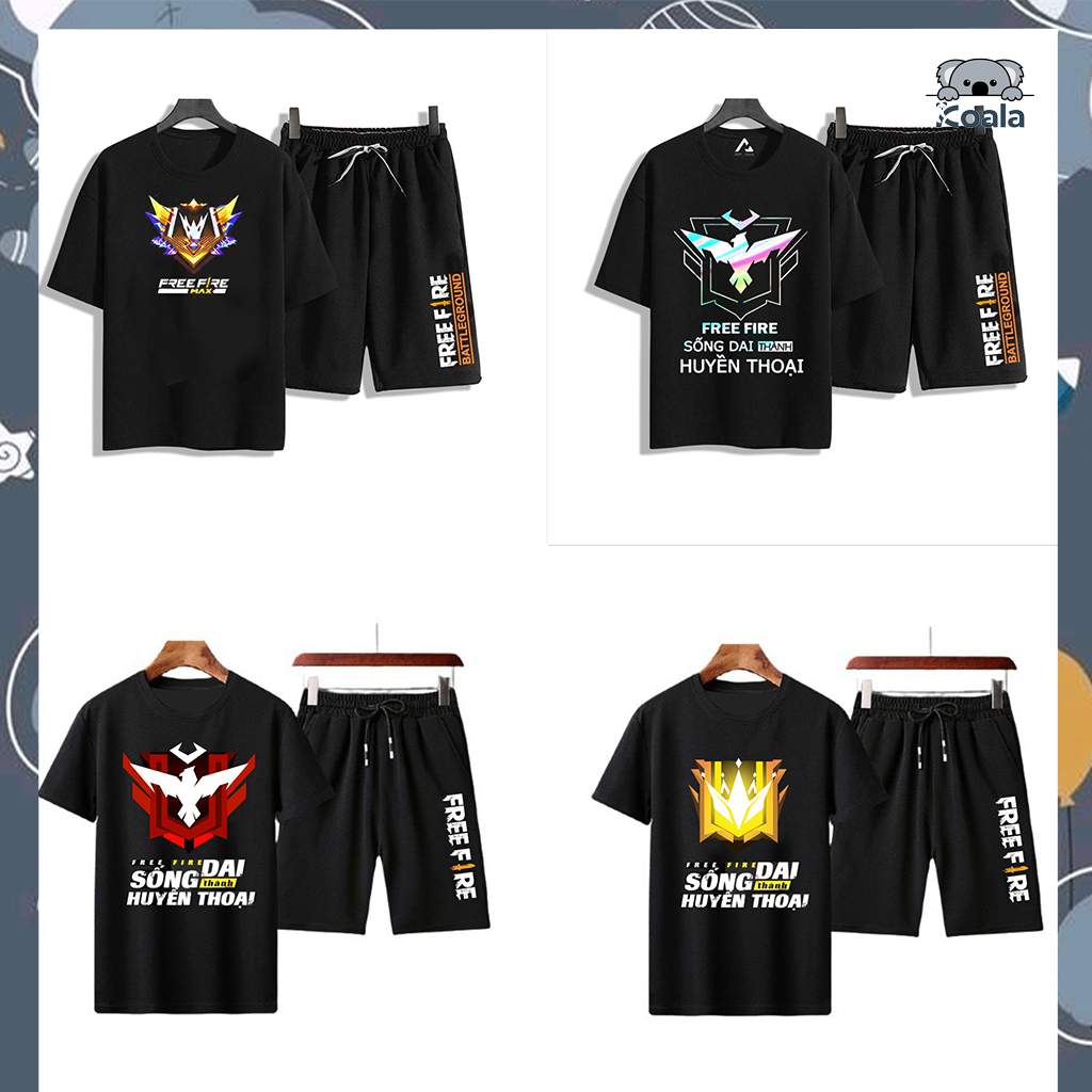 Free Fire Clothing Set เสื้อโลโก้ Rank Legendary Free Fire พิมพ์คมชัด ...
