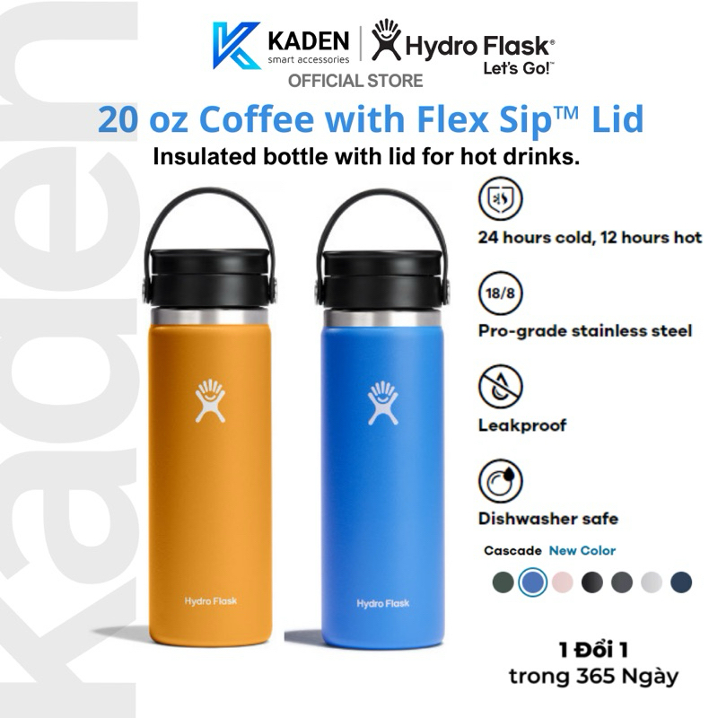 กระติกน้ําร้อนกาแฟ Hydro Flask 20oz (591ml) ฝา Spide Flex Sip พร้อมฝาปิด Season 2024 - W20BCX ...