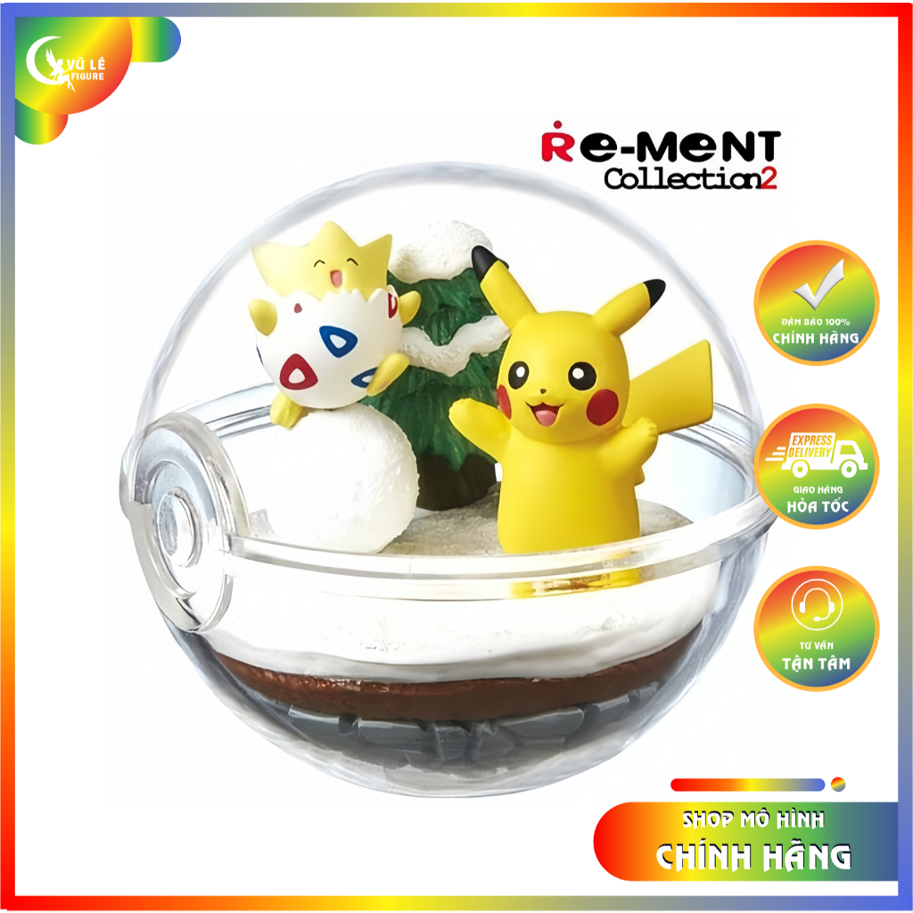 ของแท้ Pokemon Terrarium Collection Happy Days รุ่น Re-Ment - Pikachu ...