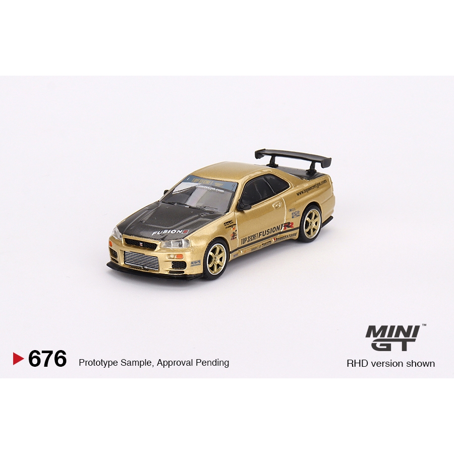 รุ่น 1:64 MINI GT - Nissan Skyline GT-R (R34) Top Secret Gold - Japan ...