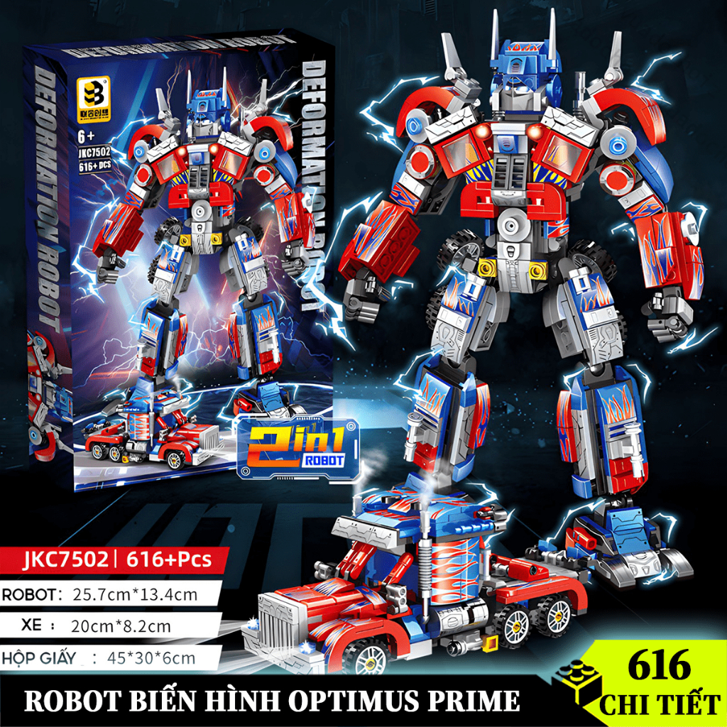 Optimus Prime Robot Assembly Model, Autobots Warrior Toys Transform ...