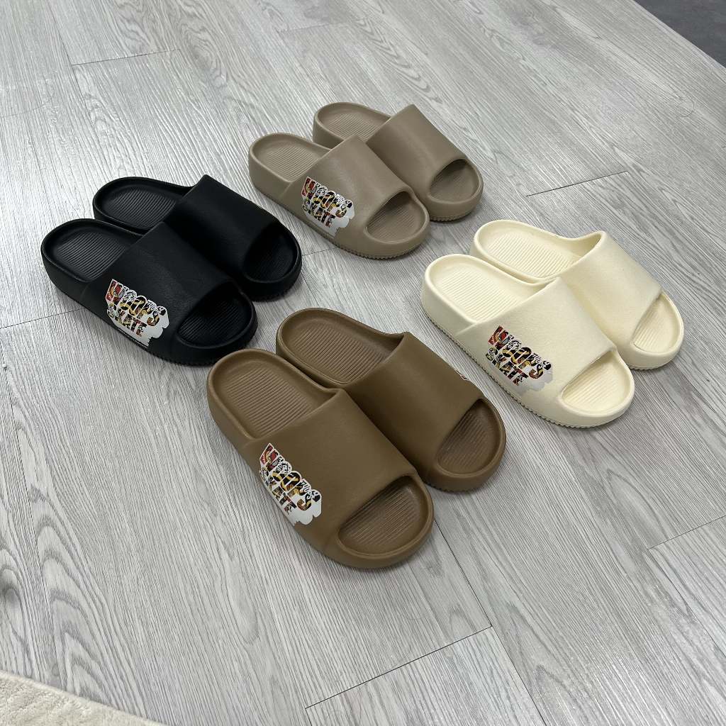 Calm Molded Sandals 5 ตัวอักษรสไลด์สายรัดข้ามสําหรับผู้ชายและผู้หญิง ...
