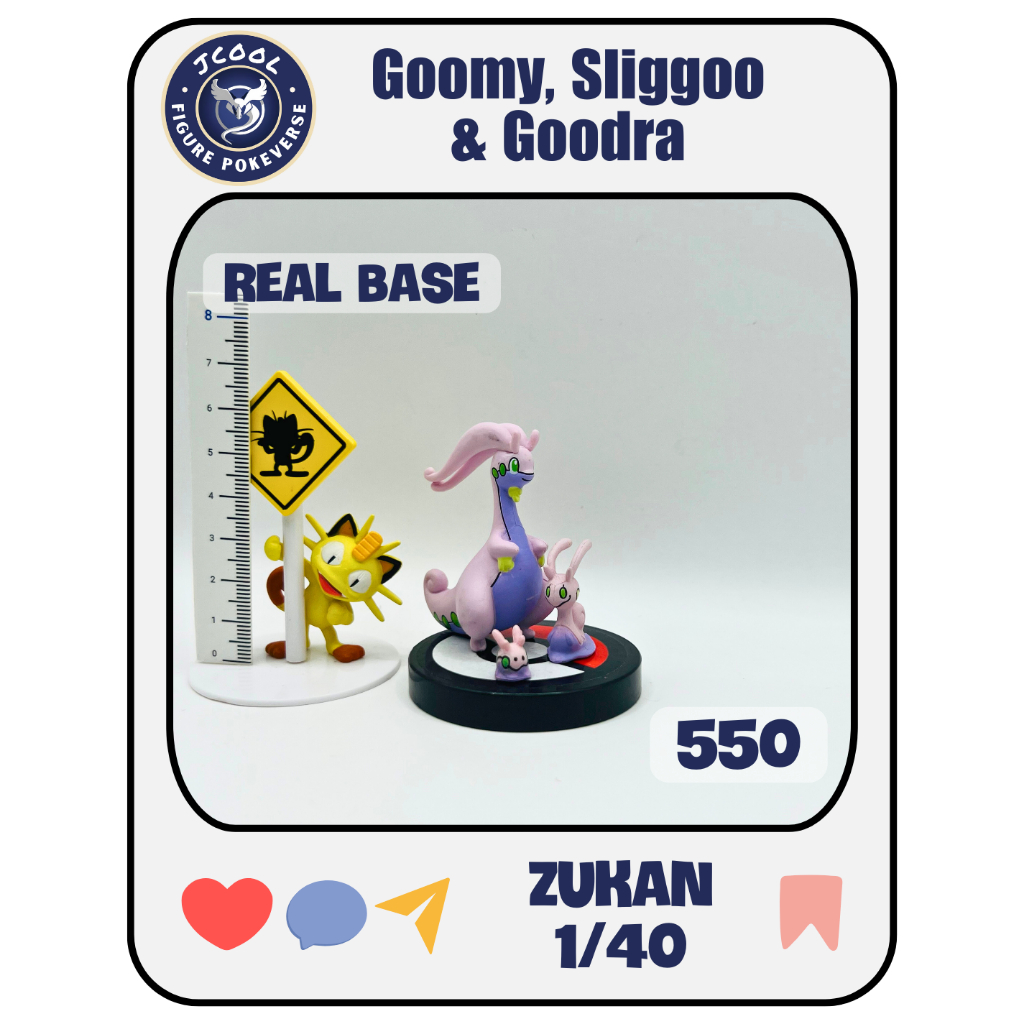 Goomy, Sliggoo & Goodra - Gen 6 Kalosภูมิภาค - แบรนด์โมเดลโปเกมอนของแท้ ...