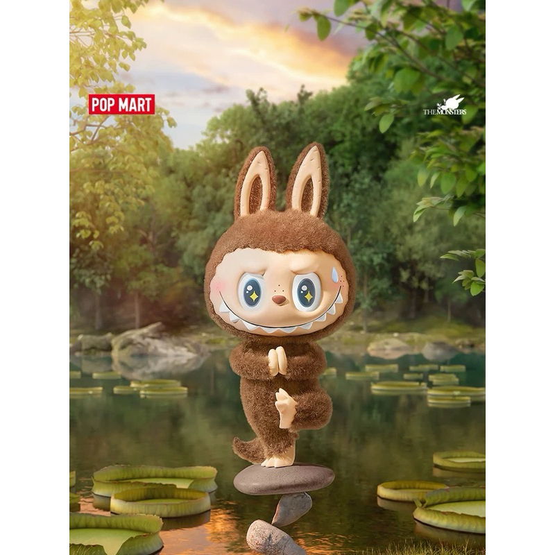 Pop Mart กล่องตาบอด labu ขี้เกียจโยคะเปิดตัวใหม่ labubu yoga Ngueen gia ...