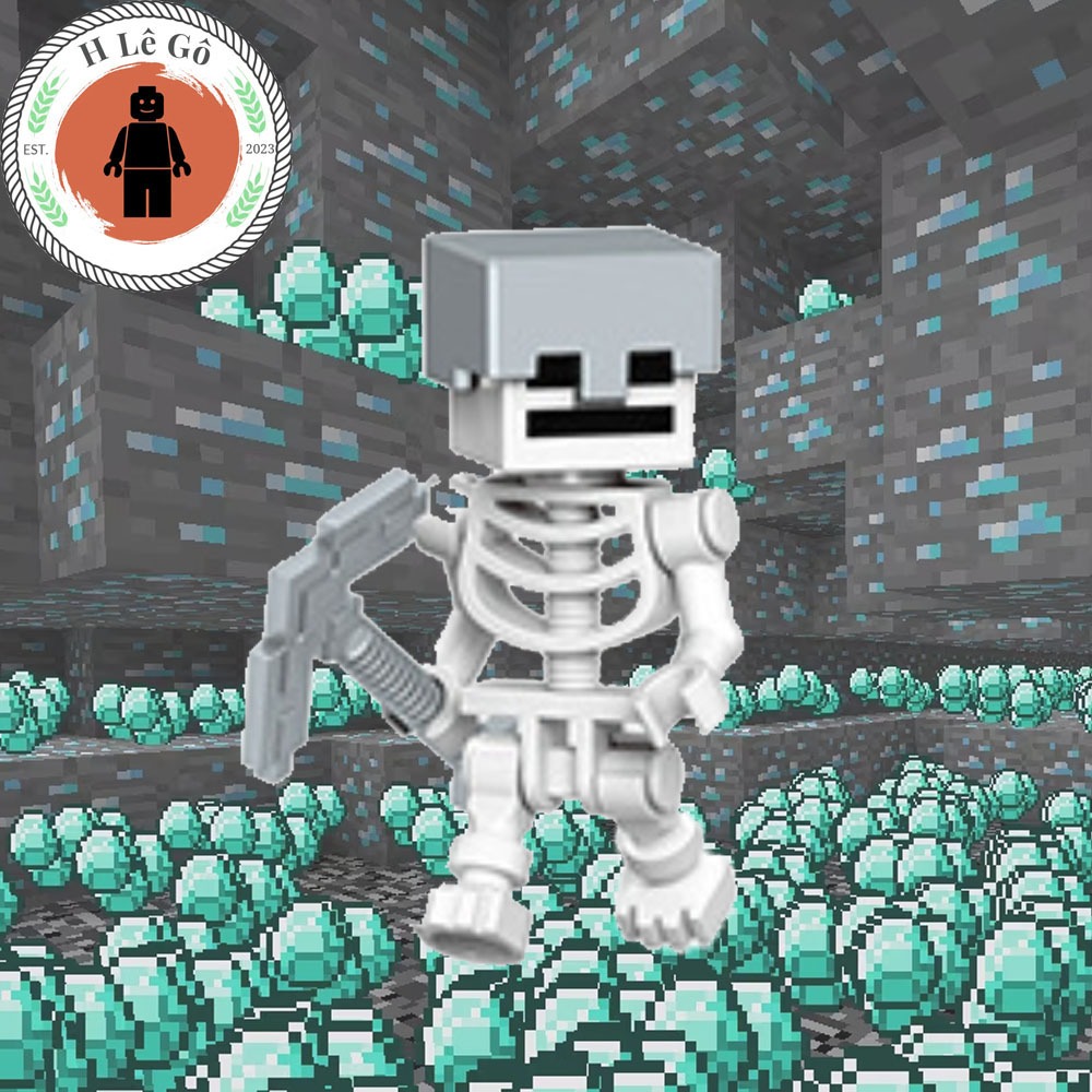 Minecraft Skeleton Pickaxe สินค้าใหม่ ซีลเต็ม | Shopee Thailand