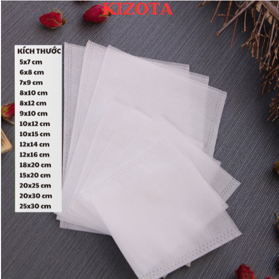 ถุงกรองชาและสมุนไพร KIZOTA ผ้าไร้สาย HEAT WELD ผ่านการทดสอบ | Shopee ...