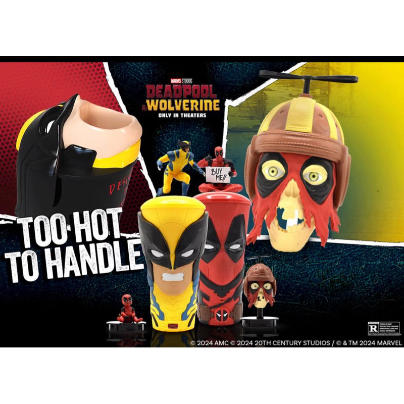 ฟิกเกอร์ท็อปเปอร์ถ้วยหนัง Combo, ฟิกเกอร์ท็อปเปอร์ถ้วยหนัง Deadpool และ ...