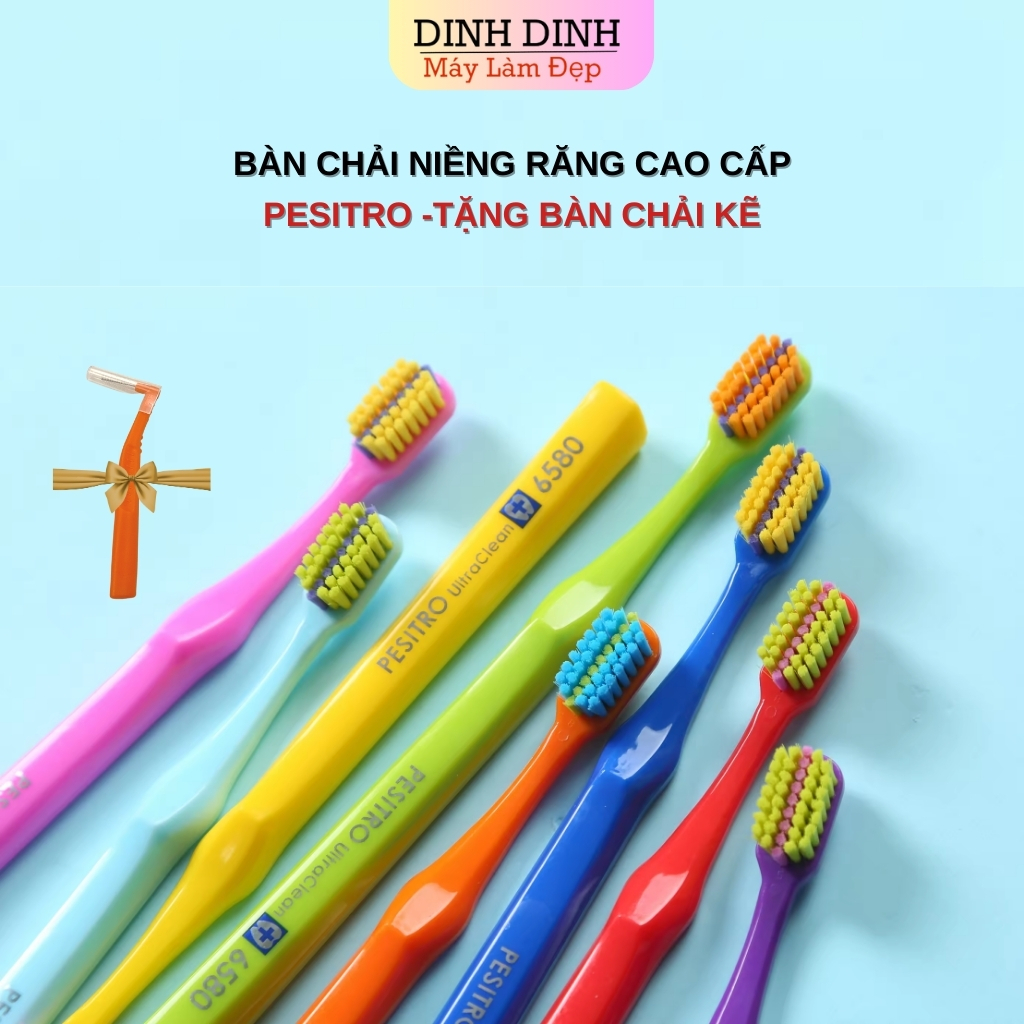Pesitro 6580 แปรงสีฟันพิเศษสําหรับออร์โธเฉพาะสําหรับจัดฟัน, จัดฟัน, ทํา ...