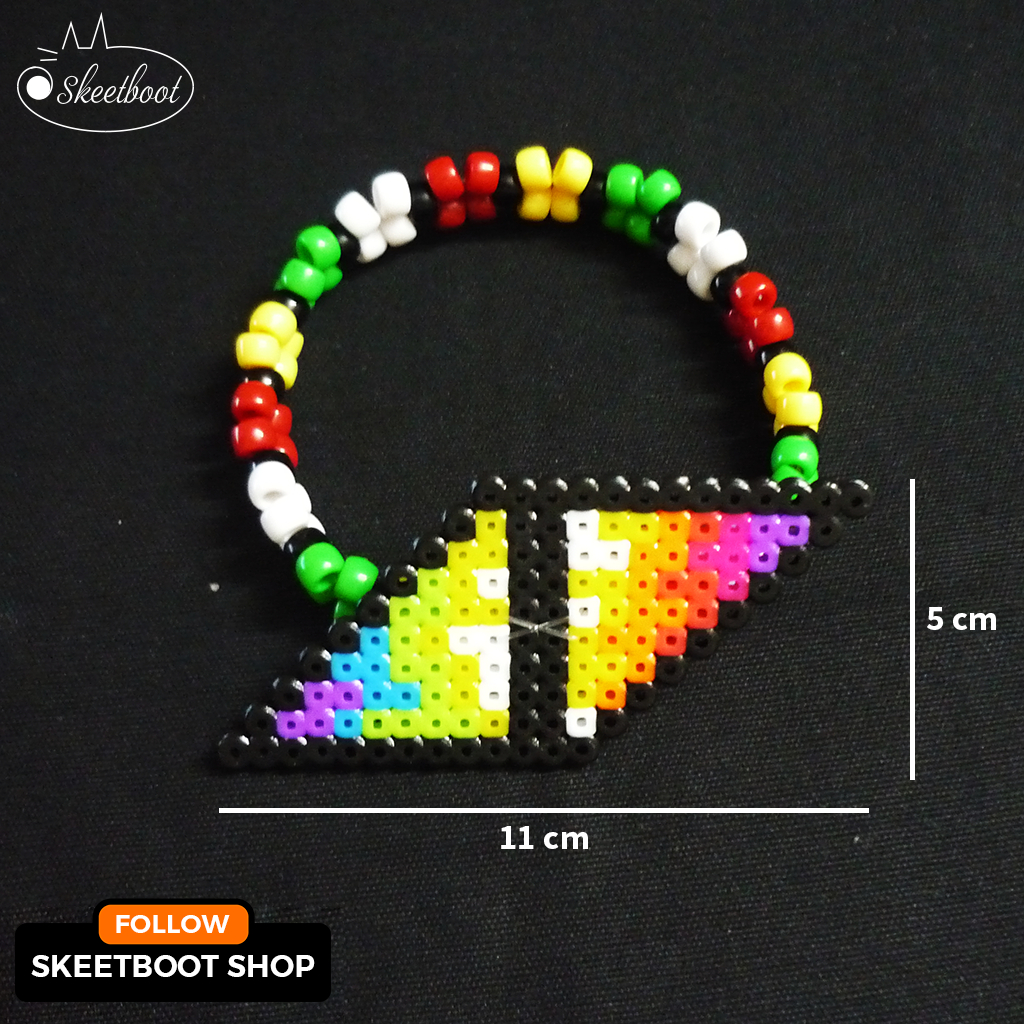Kandi cuff avicii - สร้อยข้อมือ perler avigii - เครื่องประดับ rave edm ...