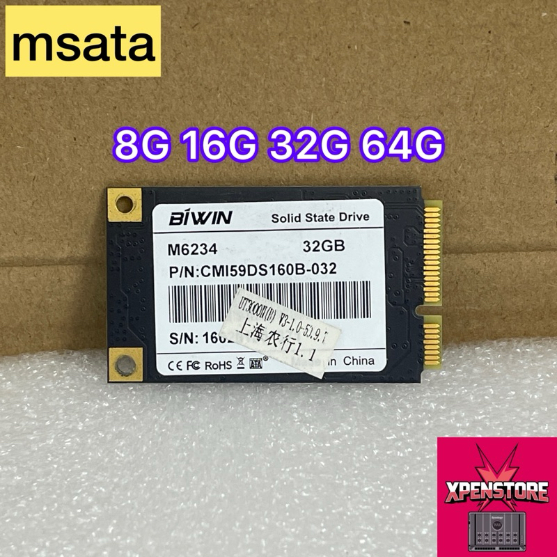 Msata ฮาร์ดไดรฟ์ ssd มาตรฐาน 16G, 32G, 64G, 128G | Shopee Thailand