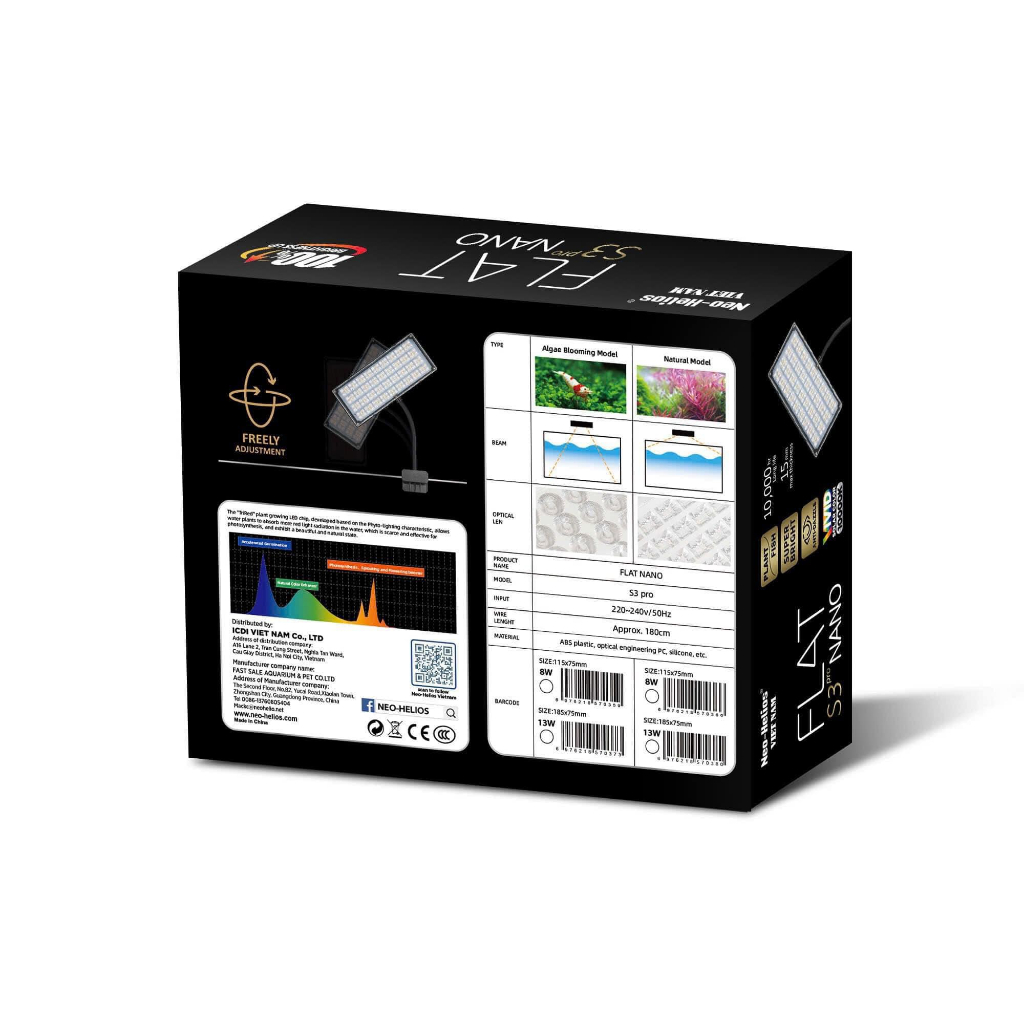 Neo-Helios Flat Nano Light S3 Pro, S3 Pro+, S3, S3 Plus | Shopee Thailand